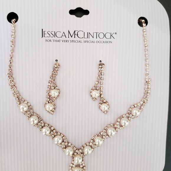 Jessica McClintock | Jewelry | Jessica Mcclintock Bridal Jewelry Set ...